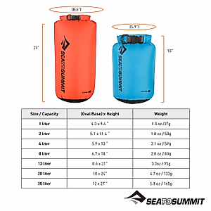 Sea to Summit Lightweight Dry Sack,Blue,XX-Large-35-Liter