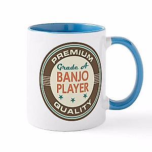 CafePress Banjo Player Vintage Mug Ceramic Coffee Mug, Tea Cup 11 oz