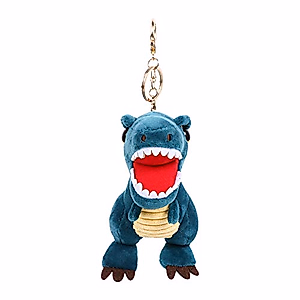 GALPADA Dinosaur Keychains Dinosaur Plush Keyring Backpack Keychain Dinosaur Party Doll Plush Toys
