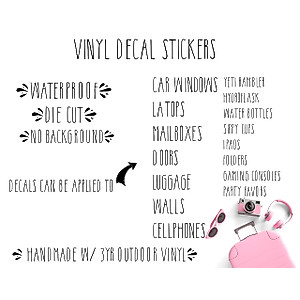 Vinyl Name Decal Stickers Compatible With Laptops, Tumbler Cup, Walls, Kids Cups, Christmas Ornaments, Personalized Gift Box Labels, Hydro Decal Sticker, Can Coolers