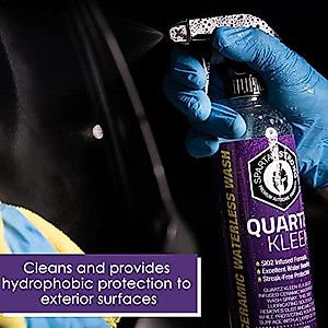 SPARDIANT Premium SiO2 Car Wax Spray, Ceramic Coating Spray, Hydrophobic Paint Sealant, Waterless Car Wash Wax & Polish Detailing Spray 16 Oz Bottle