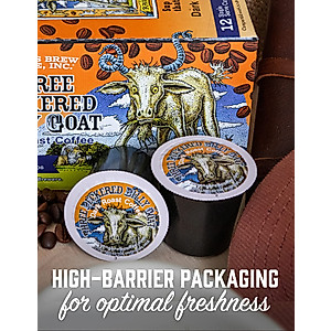 Raven’s Brew Coffee High Caffeine Dark Roast K-Cup Compatible Single Serve Pods — Three Peckered Billy Goat 12ct