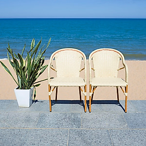 Safavieh California PAT7531A-SET2 Armchair, Natural