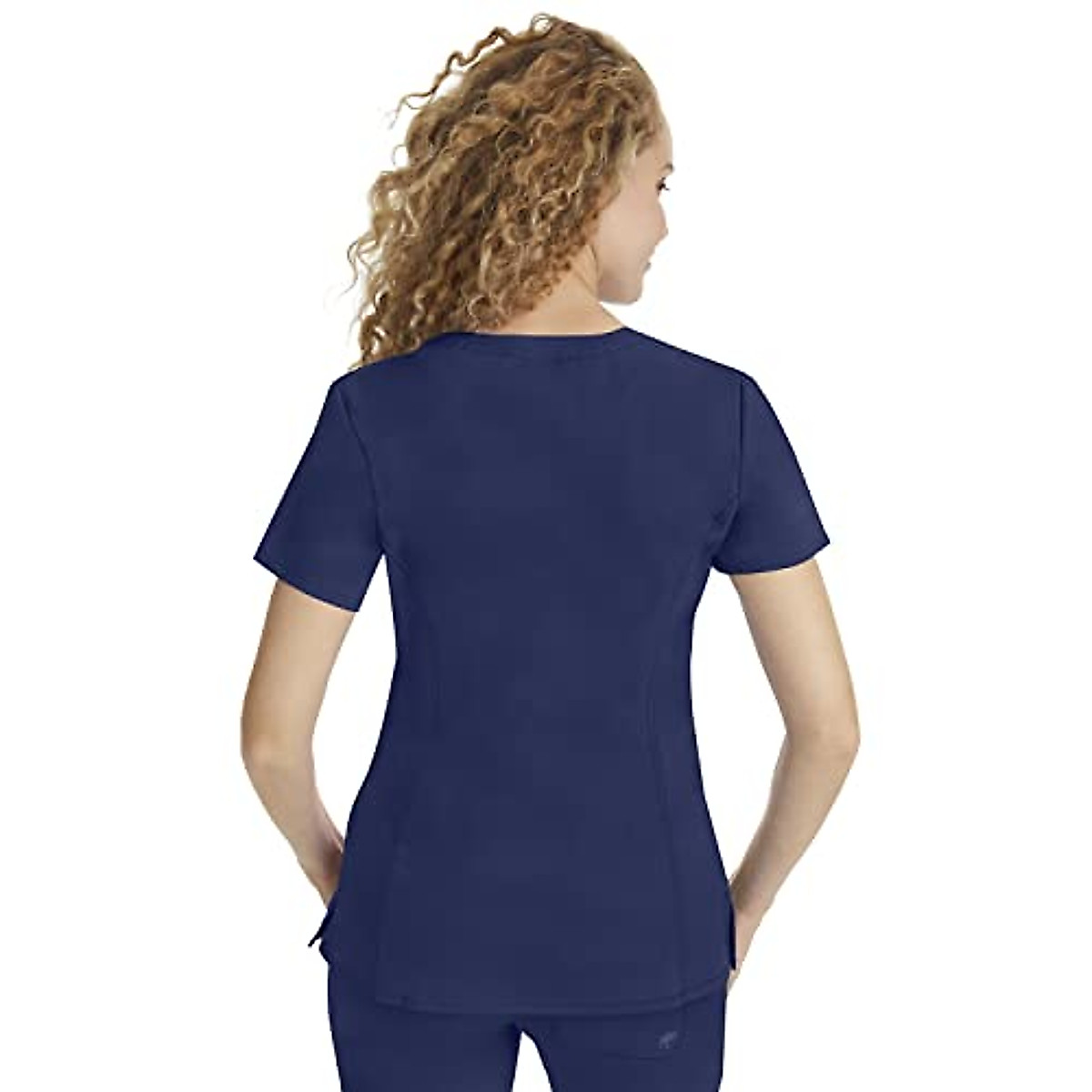 Healing Hands Scrubs Top 3 Pocket V-Neck 2278 Jasmin Womens Scrub Top Purple Label Scrubs for Women Navy M
