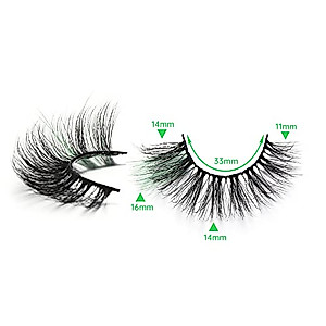 outopen Colored Lashes, False Eyelashes with Color, Fluffy 5D Volume Curly Faux Mink Eyelashes 10 Pairs Cat-Eye Cosplay Makeup Lashes