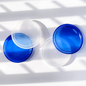 Oui Yogurt Jar Lids-12 pack Oui Lids for Yoplait Yogurt Container,Sealed against leaks lids for oui yogurt jars Blue…