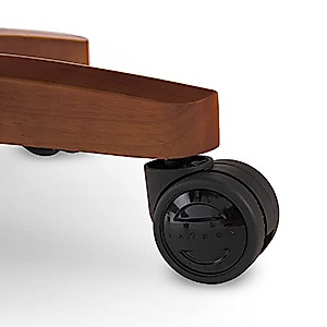 La-Z-Boy Trafford Big and Tall Executive Office Chair with AIR Technology, High Back Ergonomic Lumbar Support, Bonded Leather, Brown