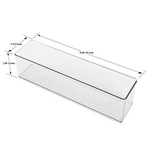 The Home Edit 6 Piece Kitchen Drawer Edit, Clear Plastic Storage System