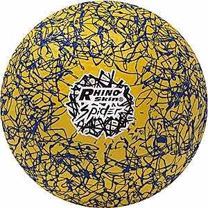 Champion Sports Premium Rhino Skin Extreme Color Dodgeballs - Glow in the Dark, Color-Changing, and Spider Grip - Low Bounce Dodgeballs