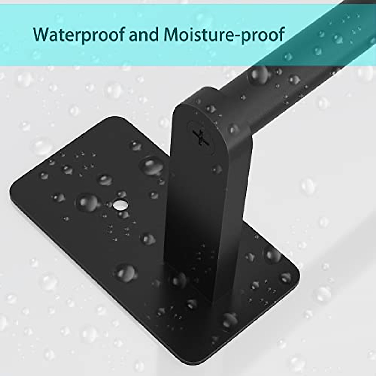 Bathroom Towel Bar, 22Inch Towel Racks for Bathroom, Heavy Duty Bath Hand Towel Holder Organizer, Wall Mounted Bathroom Hardware Accessories, Matte Black