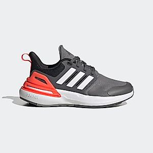 adidas Rapidasport Bounce Sneaker, Grey/White/Grey, 2 US Unisex Little Kid