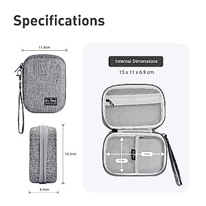 GL.iNet GL-A1300 (Slate Plus) Wireless VPN Encrypted Travel Router & Gadget Organizer Case(Grey)
