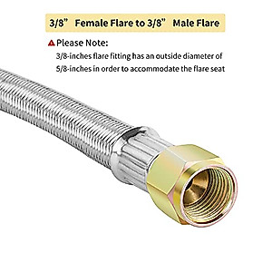 MONKKIGO 5FT Propane Regulator with Hose, Stainless Steel Braided Propane Gas Regulators and Gauges for Most LP Gas Grill, Heater and Fire Pit Table