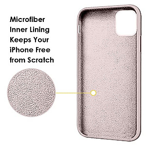 MOCCA Compatible with iPhone 12 Case, iPhone 12 Pro Case 6.1inch with Ring Kickstand | Super Soft Microfiber Lining | Anti-Scratch Full-Body Shockproof Protective Case for iPhone 12/12 Pro - Pink Sand