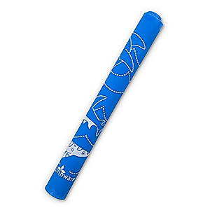 Brinware Reusable Slip Resistant Toddler Silicone Placemat for Kids - Dinosaur & Shark Green/Blue (2 Pack)