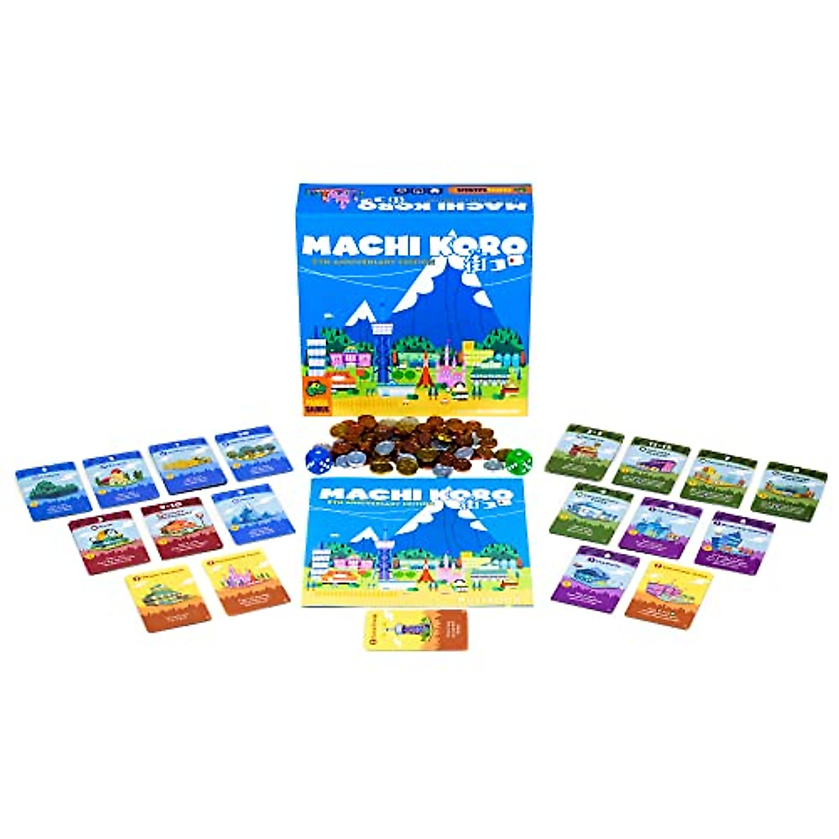 Machi Koro Board Game The Ultimate City-Building Game! Fast-Paced Dice Rolling Strategy Game for Kids and Adults, Ages 8+, 2-4 Players, 30 Minute Playtime, Made by Pandasaurus Games