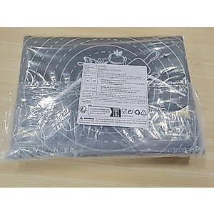 Silicone Baking Mat 32x24 inch, Extra Thick Non-stick Pastry Mat with Measurements and Edge Heightening, Food Grade Silicone for Countertop Dough Rolling Making Bread, Cookies, Pizza, Fondant, Pasta