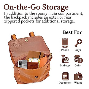 Le Donne Luna Backpack: Stylish, versatile women's bag for work or travel. Professional, multipurpose design. Essential for everyday use.