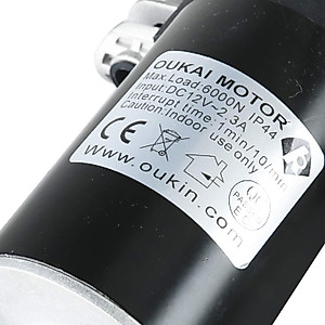 Homend DC 12V 10 Inch Stroke Linear Actuator with Mounting Bracket 250MM 6000N/1320LB Maximum Load for Recliner TV Table Lift Massage Bed Electric Sofa Linear Actuator