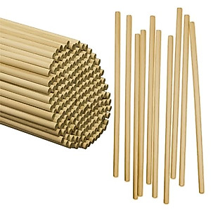 Perfect Stix - WED120-50 Wooden Lollipops and Cake Dowel Rod, 1/4" Diameter x 12" Length (Pack of 50)