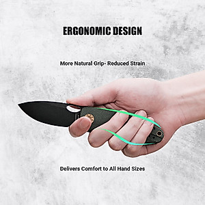 Vosteed Pocket Knife Folding Knife: 2.93" EDC Knife for Men Small Pocket Knives for Men Women Gifts Sharp Cool Pocket Knife with Clip Sandvik 14C28N Blade Micarta Handle Fathers Day Dad Gifts - Acorn