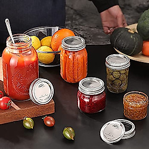 [ 168 Count, REGULAR ] Mouth Canning Lids for Mason Jars - Split-Type Metal Lid for BALL KERR Jar - Airtight Sealed - Food Grade Material
