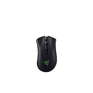 Razer DeathAdder v2 Pro Wireless Gaming Mouse: 20K DPI Optical Sensor - 3X Faster Than Mechanical Optical Switch - Chroma RGB Lighting - 8 Programmable Buttons - Classic Black (Renewed)