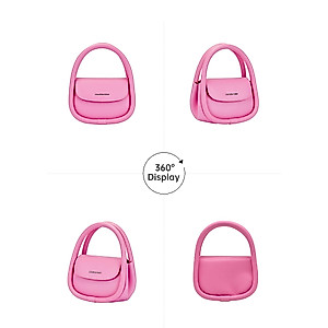 Amazing Song Small Top Handle Purses for Women, Designer Leather Handbag Removable Crossbody Strap with Box, Soft Bag