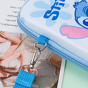 QUQMDKL Cute Stich Lilo Ohana Crossbody Bags Lilo Shoulder Bag Purse Ohana Stich Wallet Purse Coin Pouch for Lilo Lover(XK-XJBB B)