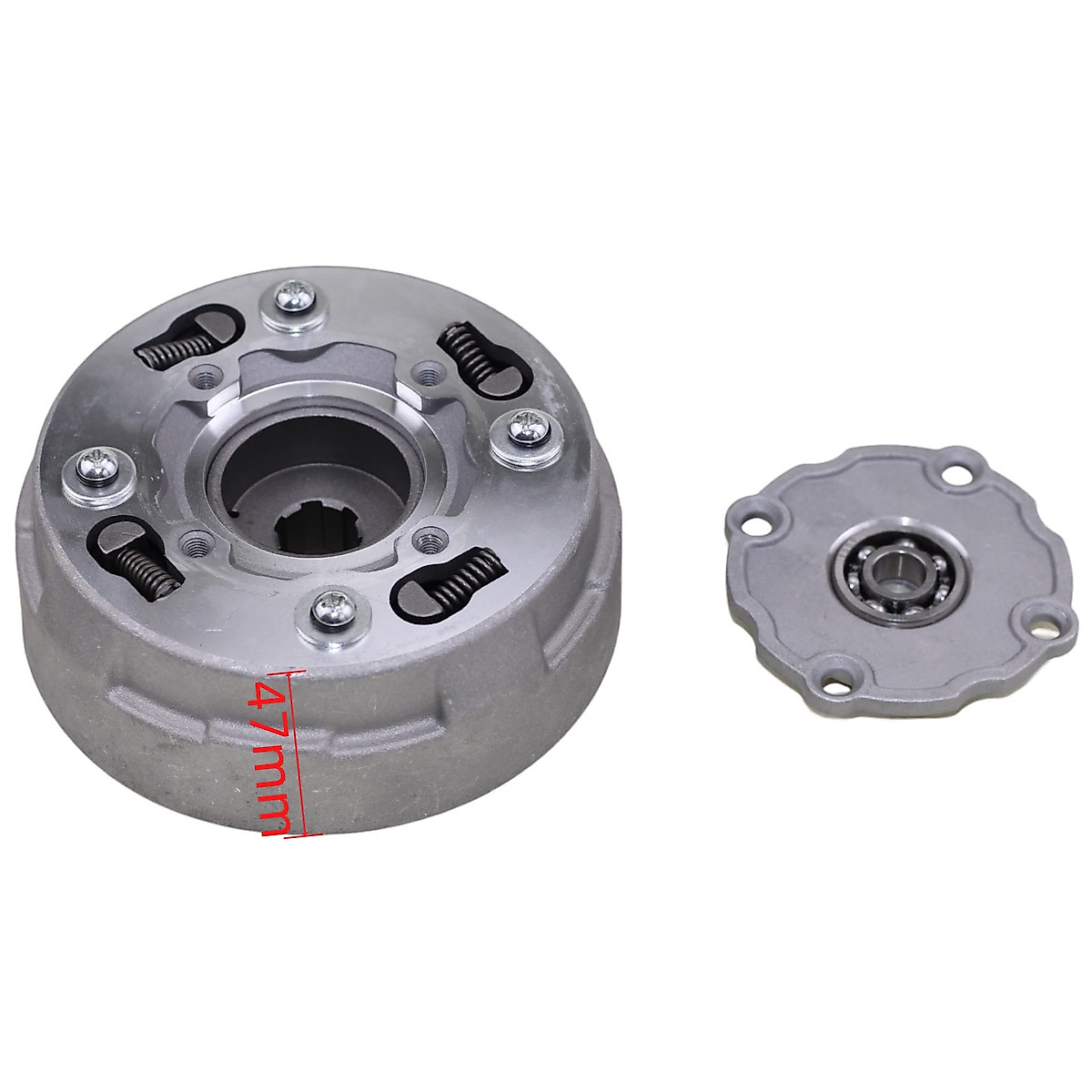 TRKIMAL Semi Auto Clutch Assembly 18Teeth For 50cc 70cc 90cc 110cc 125cc 135cc Engine Dirt Bikes ATV Quad Go-Kart Taotao (18Teeth)