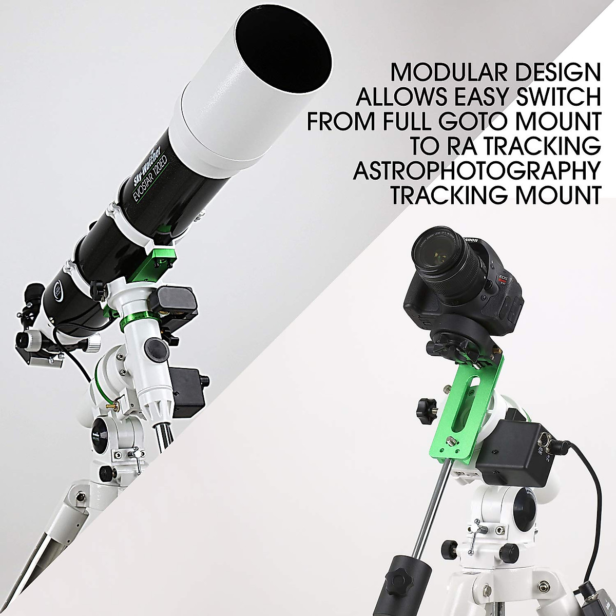 Sky Watcher EQM-35 – Fully Computerized GoTo German Equatorial Telescope Mount – Belt-driven, Astrophotography ready, Computerized Hand Controller with 42,900+ Celestial Object Database,White