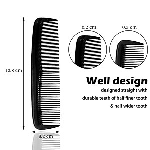 Soft 'N Style Hair Care 4-Pack Comb - Not Breakable - mens comb/fine tooth comb/peines para cabello
