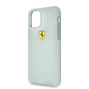 Ferrari Phone Case for iPhone 11 Pro in Green on Track, Silicone Smooth & Anti-Scratch Protective Case with Easy Snap-on, Shock Absorption & Signature Logo