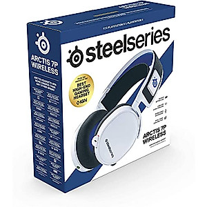 SteelSeries Arctis 7P Wireless - Lossless 2.4 GHz Wireless Gaming Headset - for PlayStation 5 and PlayStation 4 - White - PlayStation 5