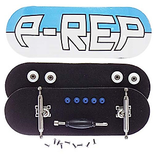 P-REP Large Logo - Solid Performance Complete Wooden Fingerboard (Chromite, 34mm x 97mm)