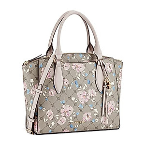 NINE WEST Paisley Jet Set Satchel, Floral Logo
