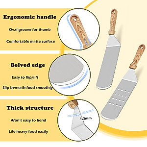 Griddle Accessories Kit of 18, HaSteeL Stainless Steel Teppanyaki Tools for Flat Top Outdoor Picnic Grilling Camping Cooking, Melting Dome, Metal Spatula, Burger Press, Easy to clean & Screwdriver