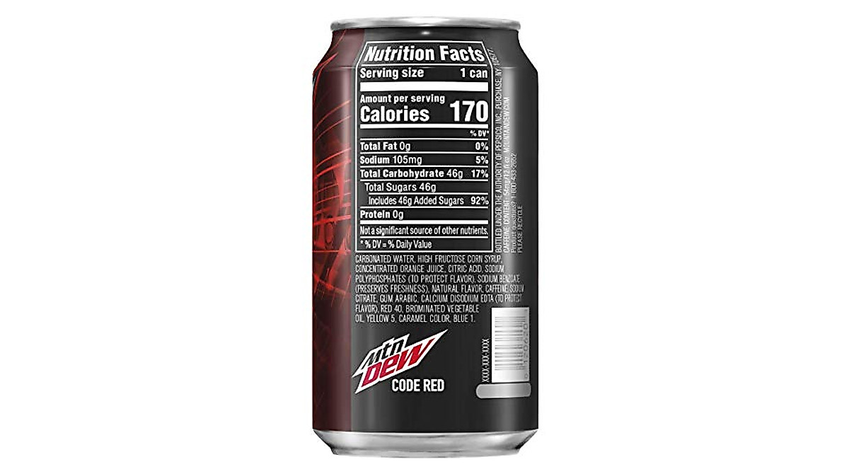 Mountain Dew Code Red Cherry 12-Pack | Refreshing Cherry Flavor Soda