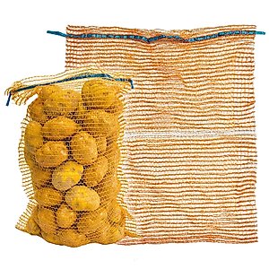 deebree Reusable Potato Storage Mesh Bags, 18"×22” Breathable Mesh Firewood Bags Raschel Mesh Bag for Vegetables Washable Net Bags with Drawstring for Potato Onion Storage 10 Pack