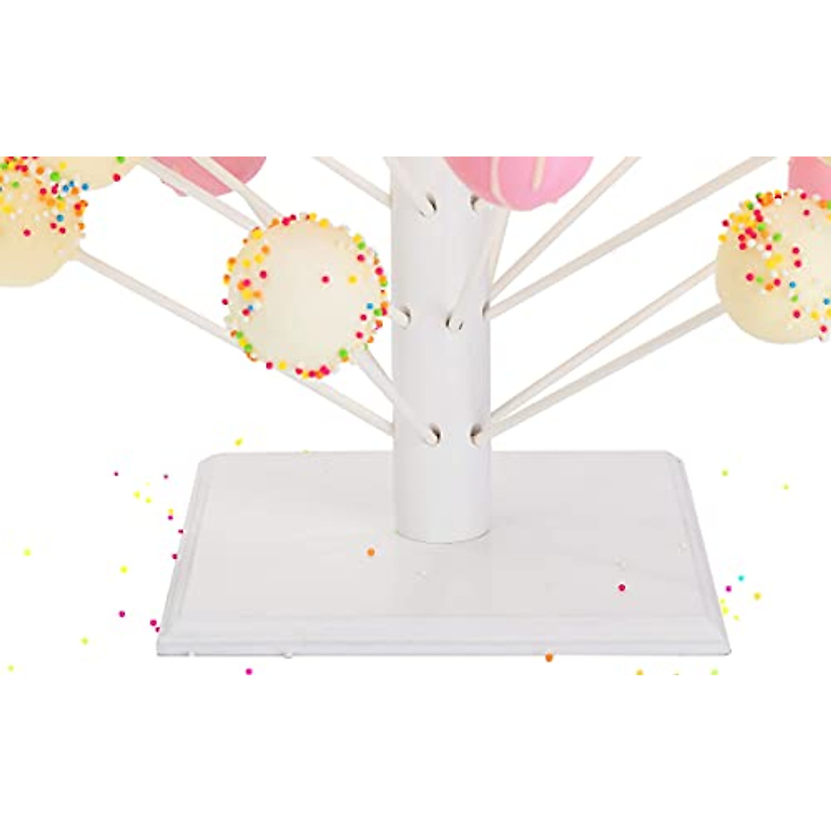 Nangor Wood Cake Pop Stand - 60 Hole Wooden Lollipop Holder Candy Table Display, Decorative Dessert Stand for Wedding Birthday Baby Shower Parties - Sturdy and Easy to Assemble