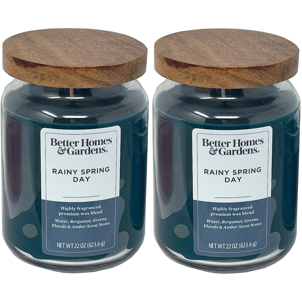 Better Homes Gardens 22oz Scented Candle, Rainy Spring Day 2-Pack