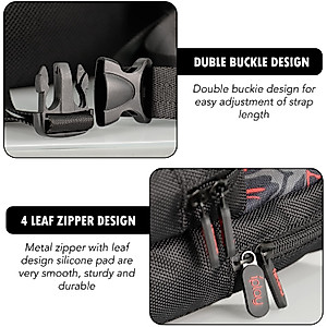 GOLDCHAMP Switch Travel Bag, Portable Nylon Water Resistant Shoulder Bag Storage Backpack, for Nintendo Switch Console/Dock/Switch Accessories, Chest Bag compatible with Nintendo Switch