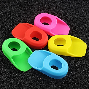 LWITDOG Bike Crank Boot Protectors MTB Arm Protectors for Bicycle Cranks Anti-Friction Rubber for Mountain,Road Bike-1 Pairs (Black)