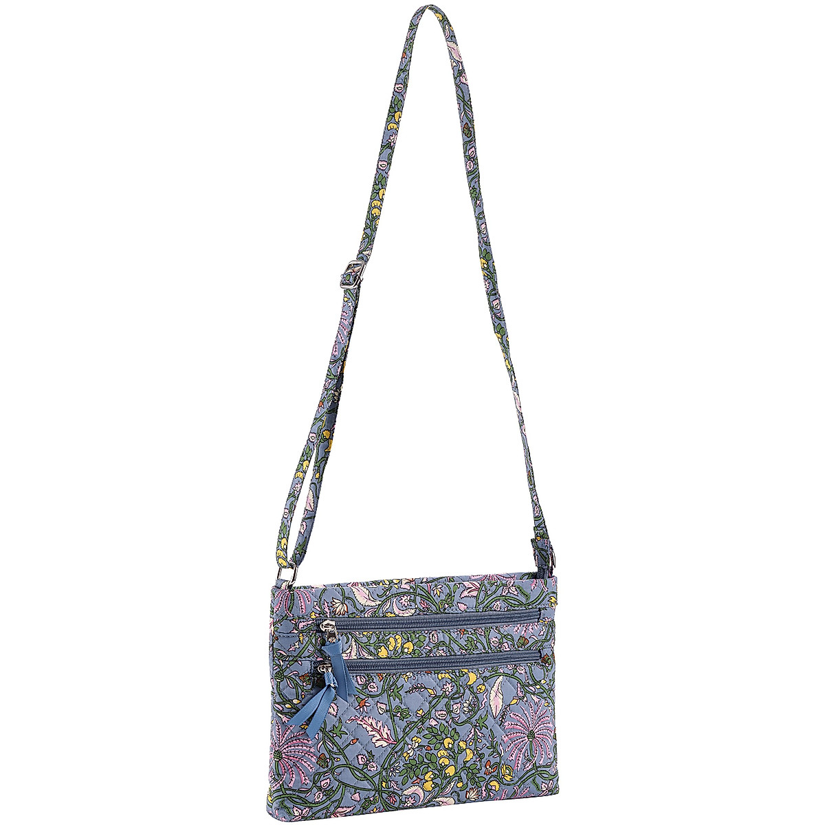 Brentano Cotton quilted Multi-zipper crossbody purse (BOHO WILDERNESS)