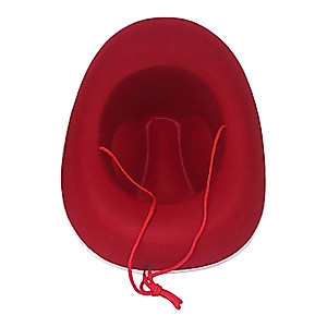Western Red Cowboy Hat with Red Bandana