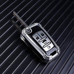 ontto Key Fob Cover Fit for Chevrolet Cruze Buick Lacrosse Flip Remote Keyless 4-button red