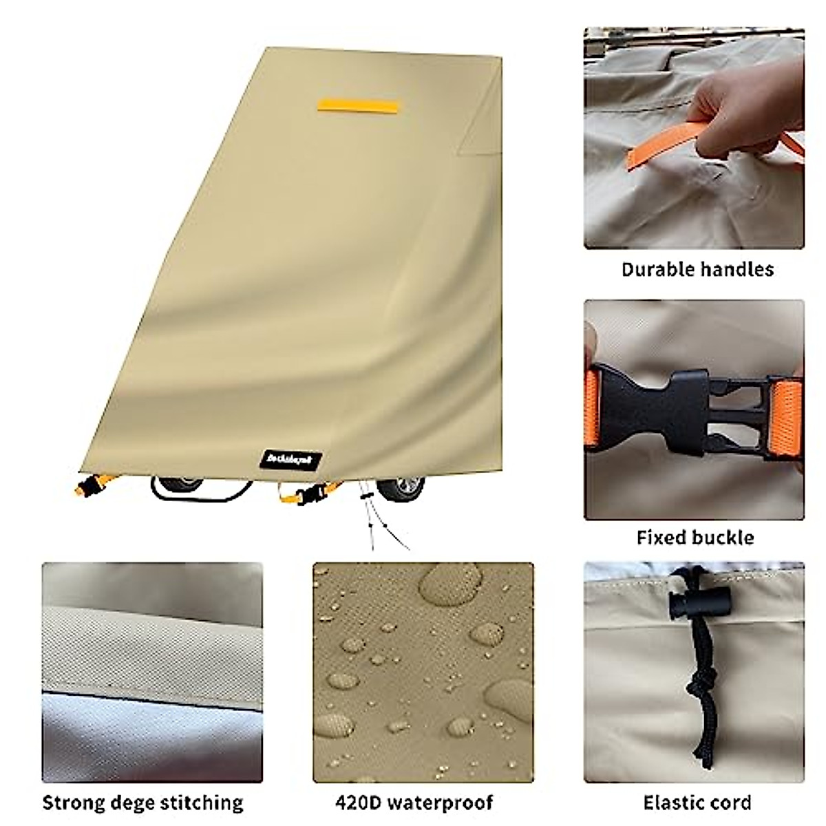 Bethshaya Veranda Patio Free Standing Portable Garden Hose Reel Cover,Waterproof, Dustproof and Sun-Proof Protect Your Hose Reel and prolong its Life(26"W x25"D x 35"H)