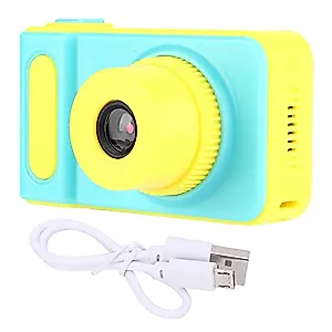 RvSky Photography Accessories 2 Inch 1080P Digital Video Camera Cartoon Toy Camera Children Birthday Gift(蓝色)
