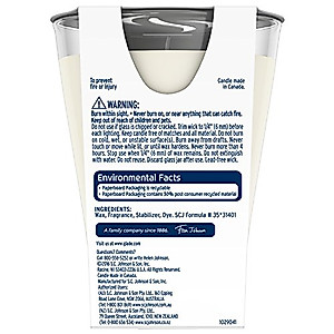 Glade Candle Jar, Air Freshener, Sheer Vanilla Embrace, 9.2 Oz