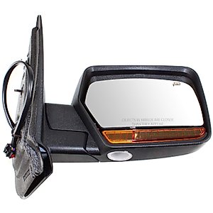 Kool-Vue Mirror Compatible with 2009-2010 Ford Expedition/Lincoln Navigator Power Power Folding Heated with Memory Signal and Pdl Light Chrome Passenger Side